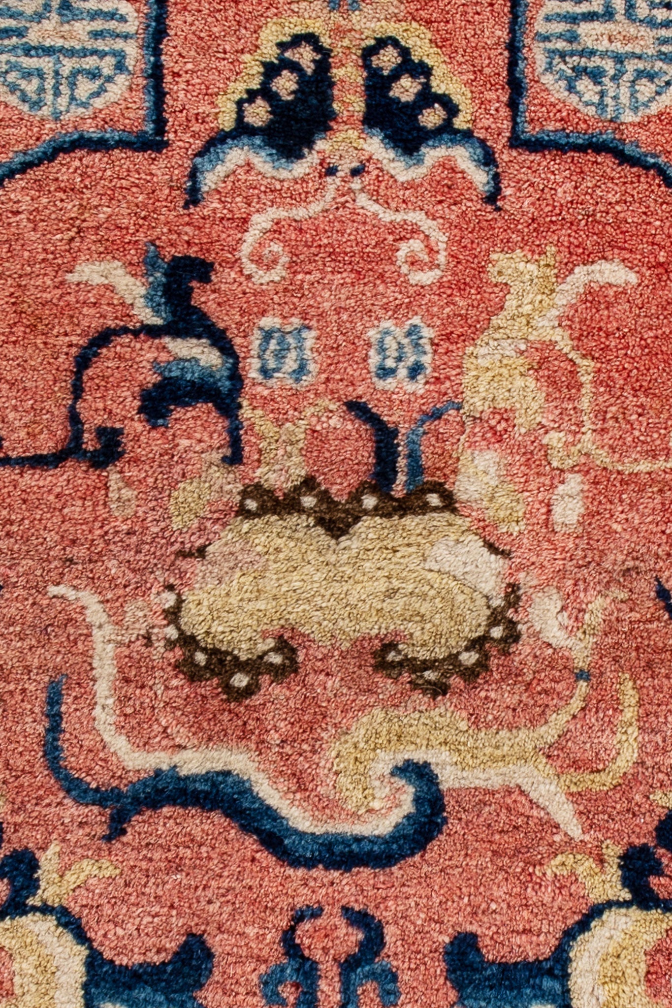 ANTIQUE TIBETAN TEMPLE RUG